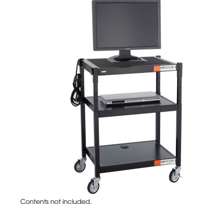 Safco® Steel Adjustable Height AV Cart | B190711 - GLOBALindustrial.ca