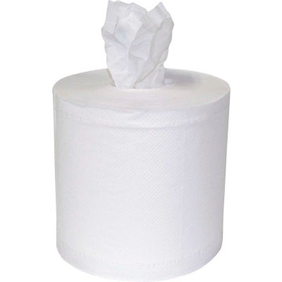 2-Ply Center Pull Roll White, 600 Sheets/Center Pull, 6 Center Pulls ...