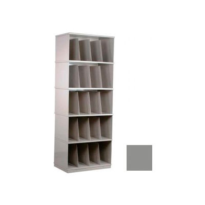 Stackbin® Five-Shelf X-Ray Storage Cabinet, Gray | B496531 - GLOBALindustrial.ca