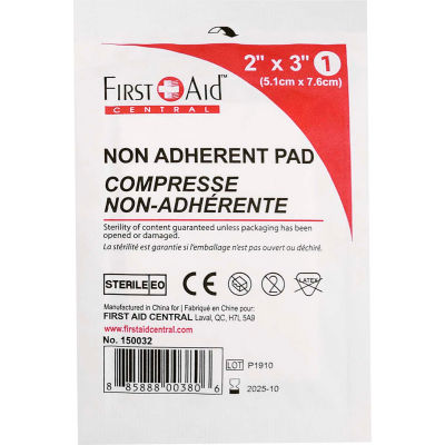 First Aid Central™ Non-Adherent Pad, 2"x 3" | B0022318 ...