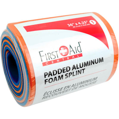 First Aid Central™ Aluminum /Foam Splint, Roll, 4.25" x 36" | B0022516 ...