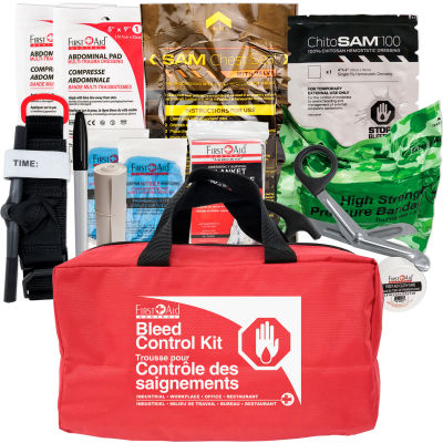 First Aid Central™ Bleed Stop Kit, Deluxe Kit | B0048208 ...