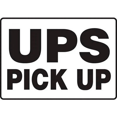 AccuformNMC™ UPS Pick Up Delivery Location Sign, Aluminum, 10" x 14 ...