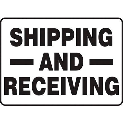 AccuformNMC™ Shipping-And-Receiving Delivery Location Sign, Aluminum ...