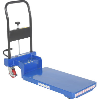 Low Profile Auto-Shift Hydraulic Scissor Lift Cart, 200 Lb. Capacity ...