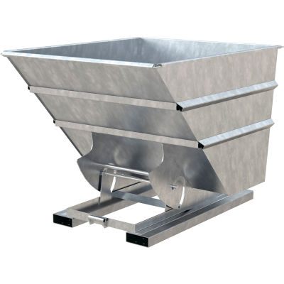 Vestil™ Heavy Duty No Bump & Dump Hopper, Steel, 2 Cu. Yd., 6000 lb ...