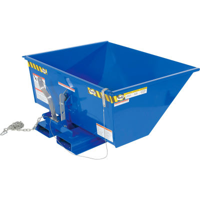 Vestil™ Low-Profile Steel Self-Dumping Forklift Hopper, 1/2 Cu. Yd ...