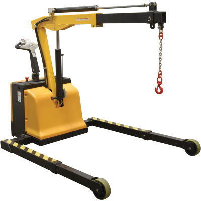 Vestil™ Adjustable Electric Powered Floor Crane, 2500 lb. Retracted ...