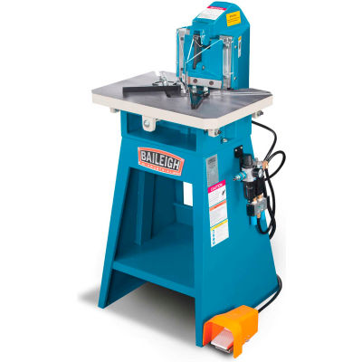 Baileigh Industrial Fixed Angle Sheet Metal Notcher, 11 Gauge Mild ...